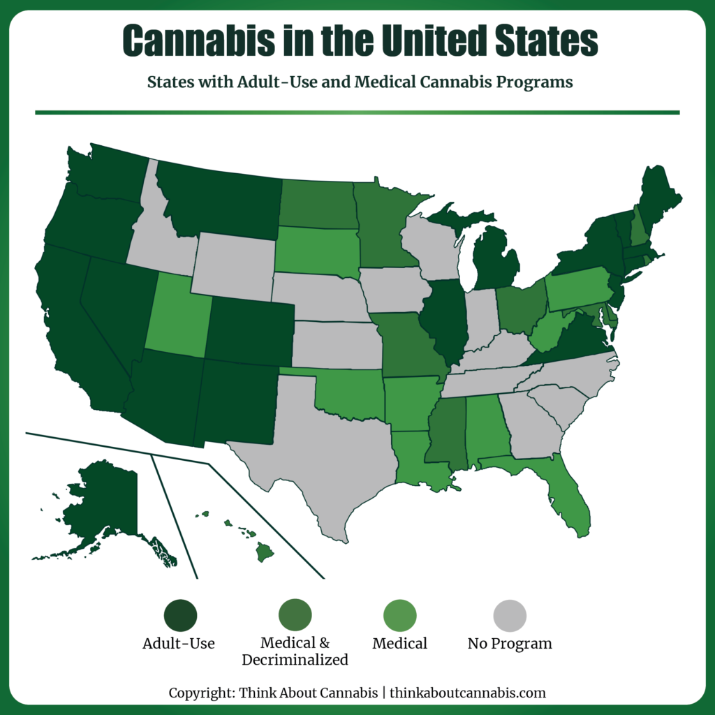 map of where weed is legal Archives | Think About Cannabis